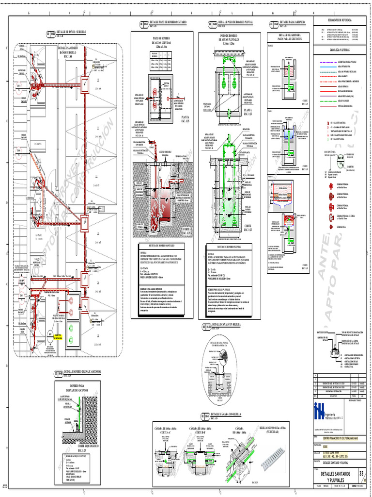 PLANO DE DETALLE SANITARIO Y PLUVIAL MAU MAU | PDF