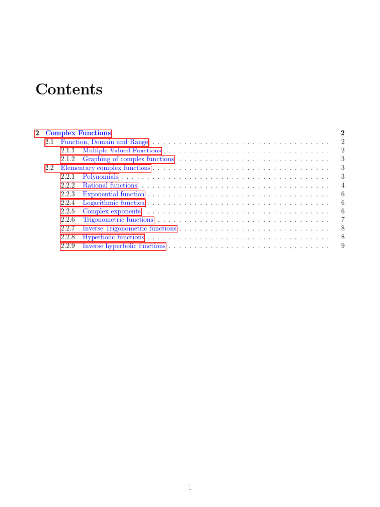 Chap2 Complex Functions | Download Free PDF | Function (Mathematics) | Exponentiation