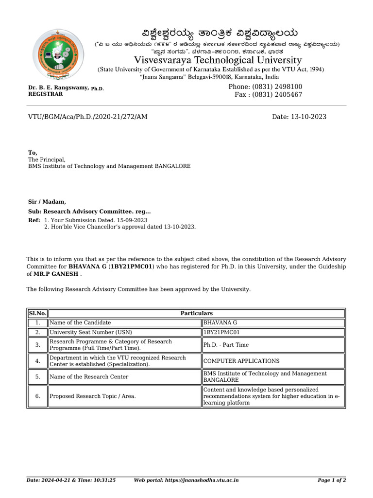 Rac Office Order 1by21pmc01 | PDF