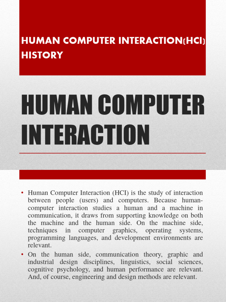 It38 - Lesson 1 - History | PDF | Human–Computer Interaction | Graphical User Interfaces