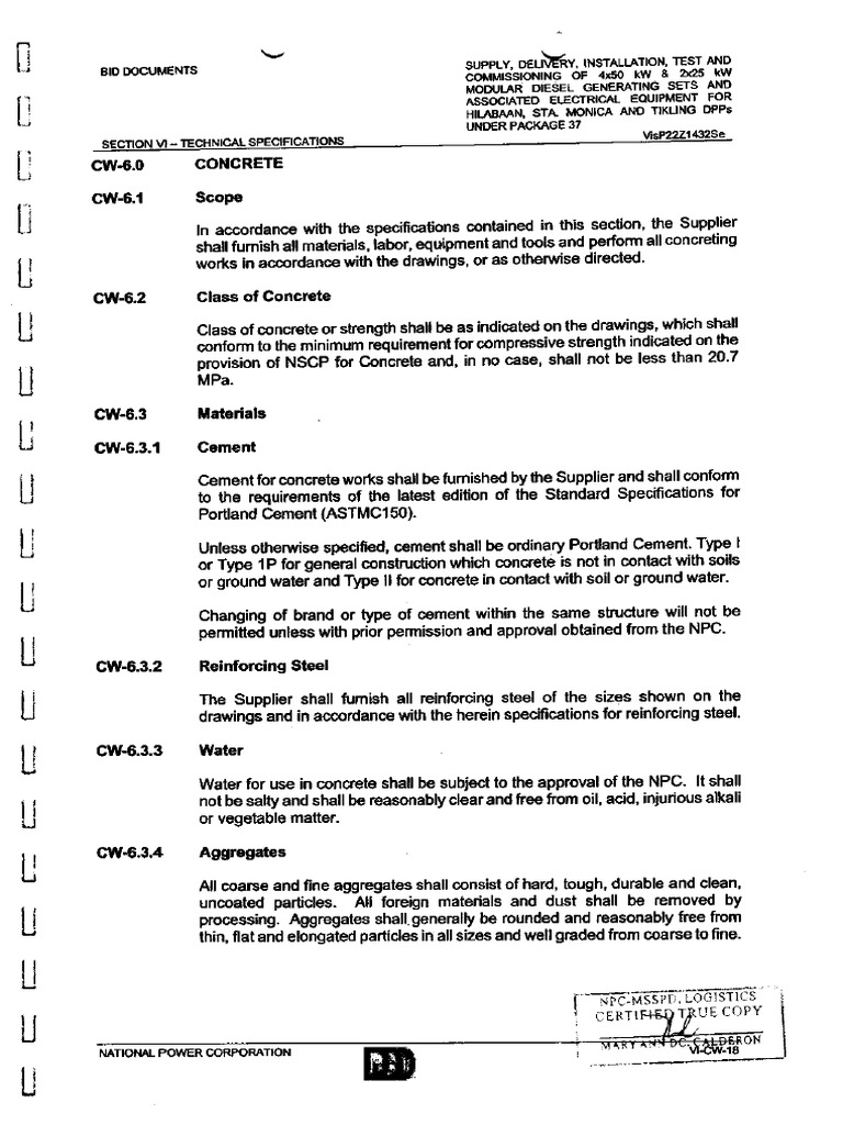 Concrete Testing Requirements | PDF
