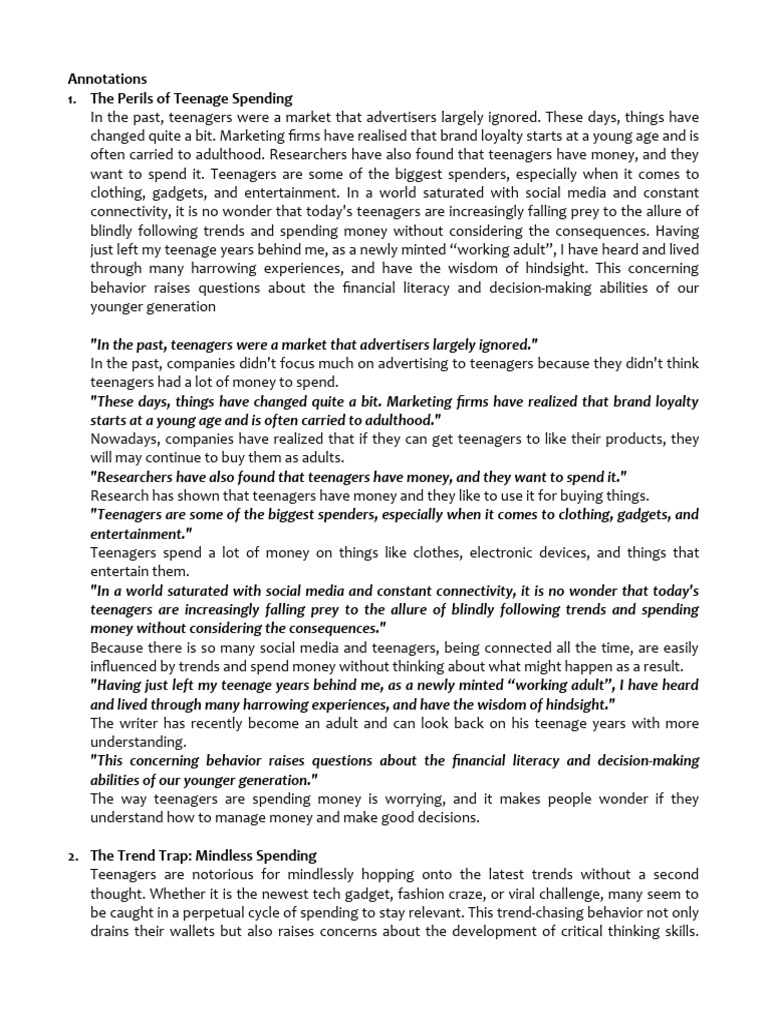 Annotations | PDF | Adolescence | Social Media