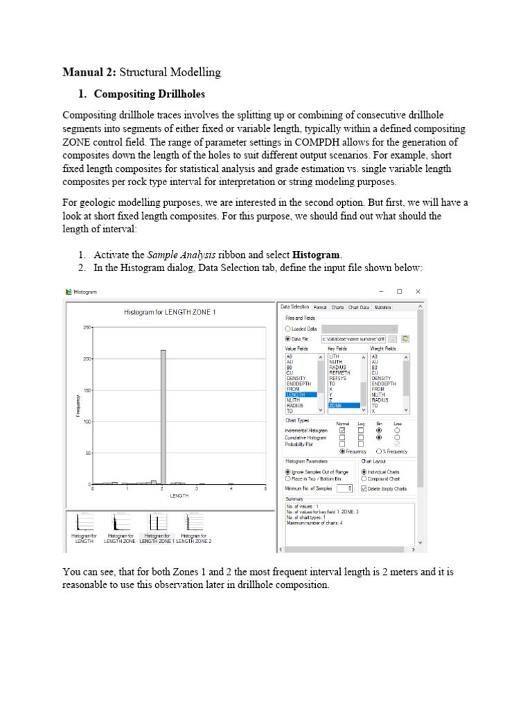 Manual 2 For Datamine Studio RM | PDF | Histogram | Sampling (Statistics)