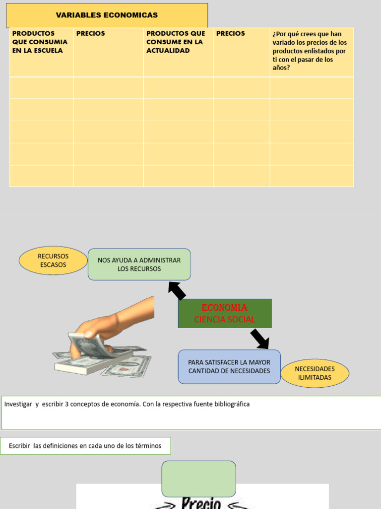 Variables Económicas | PDF | Oferta (economía) | Precios