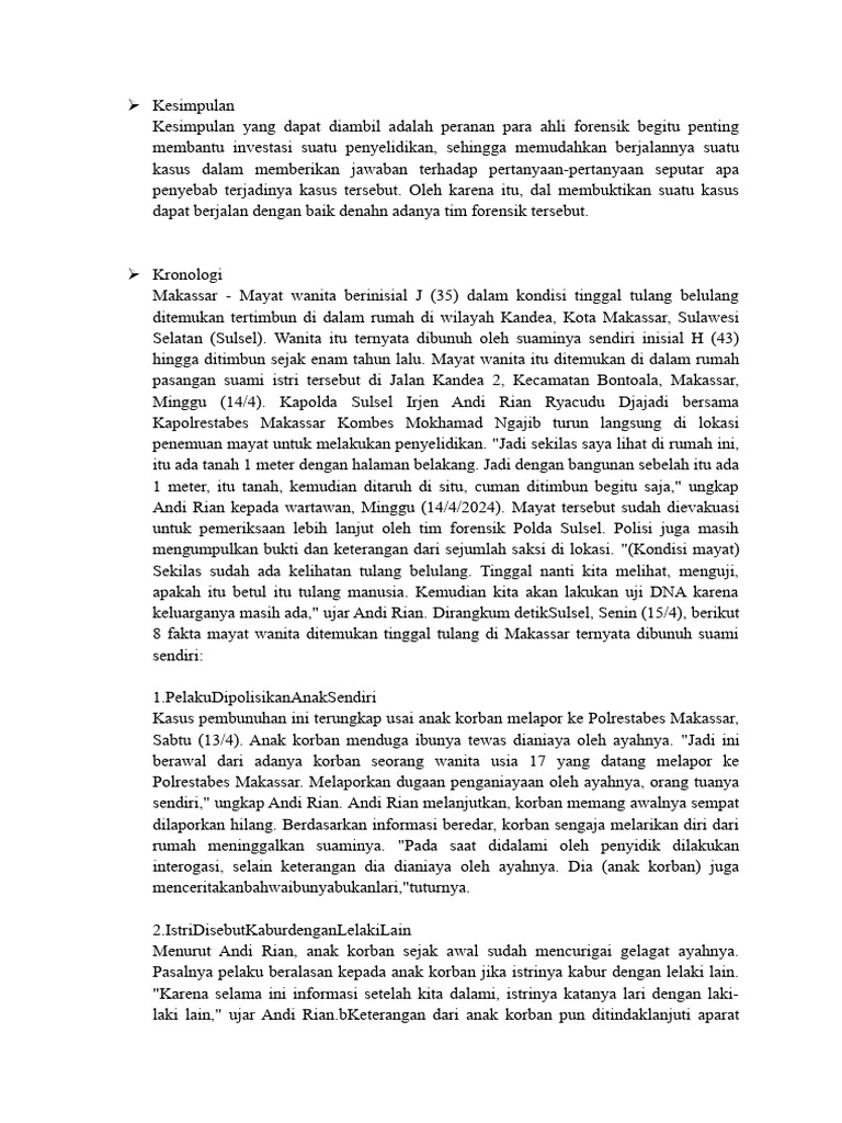 KRONOLOGI FORENSIK2 | PDF