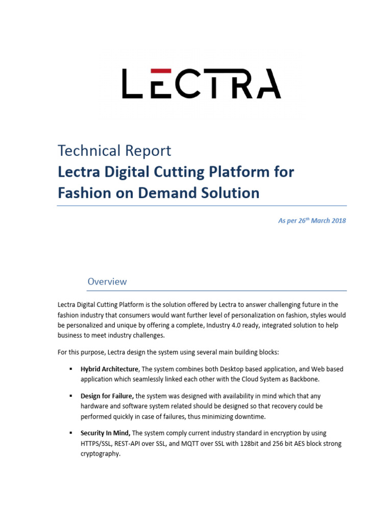 Lectra Digital Cutting Platform For Fashion On Demand: An Analysis ...