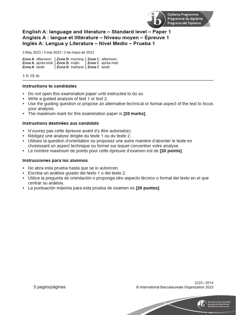Empathy Analysis in IB English Paper 1 | PDF | Empathy | Psychology