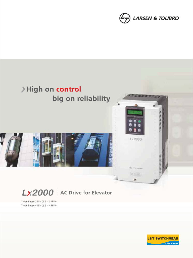 LT AC Drive Lx2000 Lift Series 1 | PDF