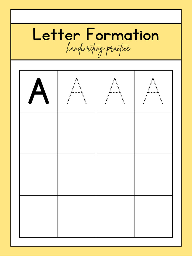 Alphabet Handwriting Practice Sheets | PDF