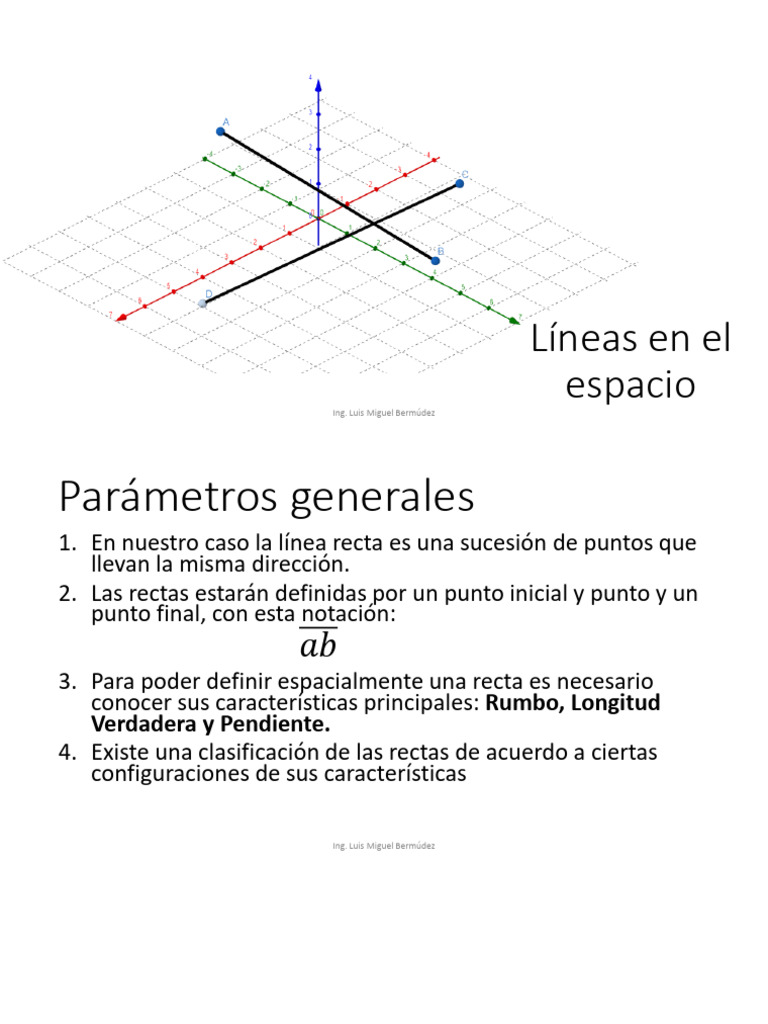 Características y Clasificación de Rectas | PDF | Pendiente | Geometría ...