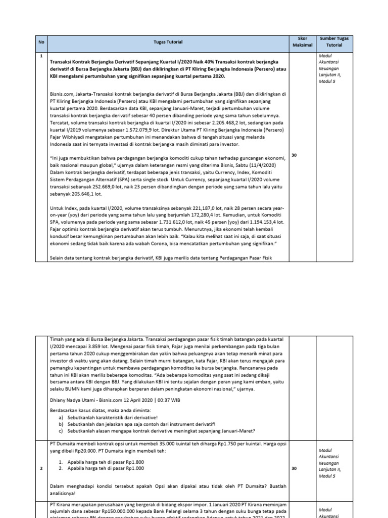 Akt Keu Lanjutan 2 | PDF | Pengelolaan Keuangan & Uang