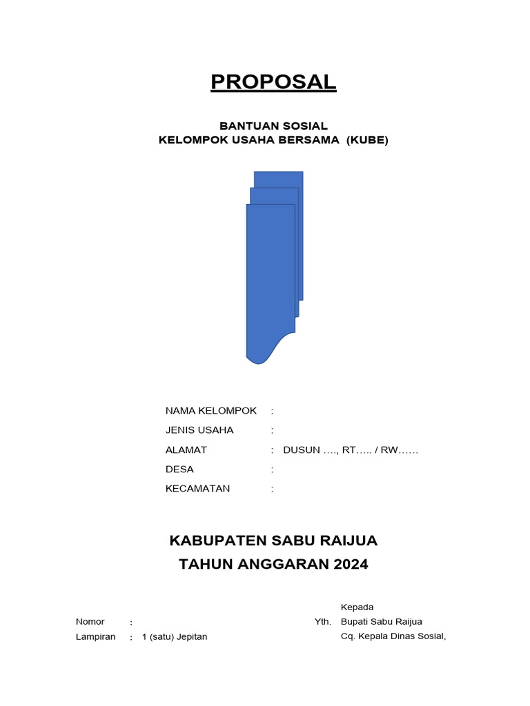 CONTOH PROPOSAL KUBE TAHUN 2024 | PDF