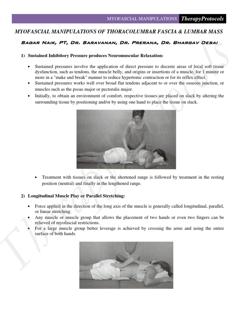 Soft Tissue Manipulation For SI Joint Dysfunction | PDF | Vertebral ...