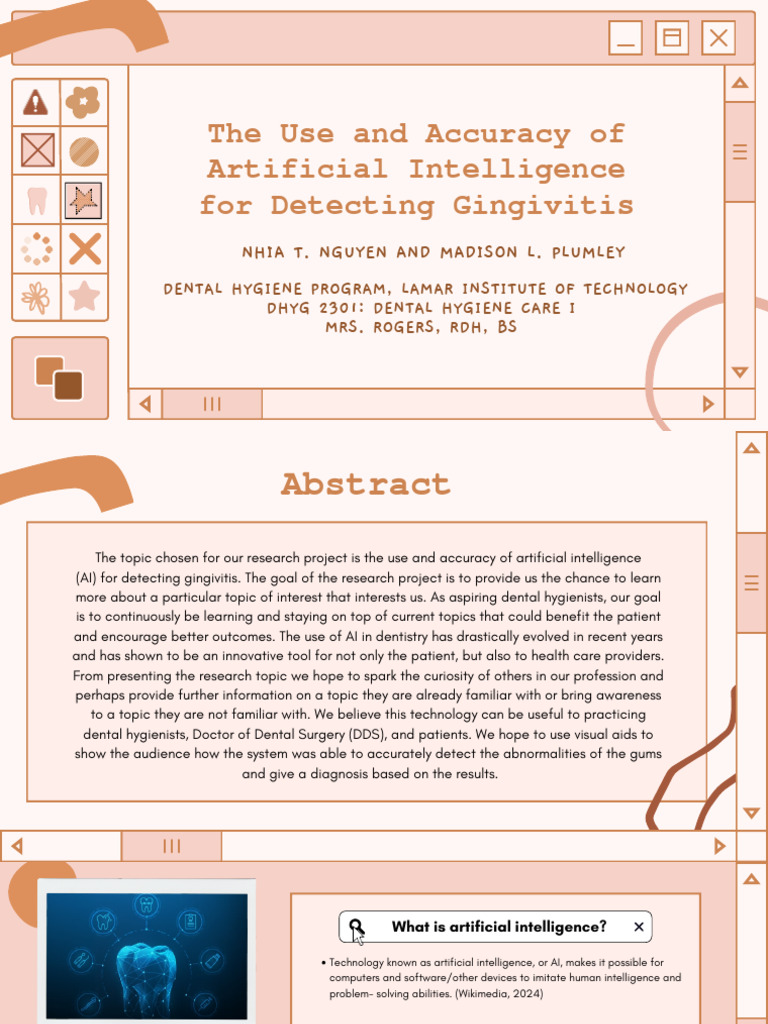 The Use and Accuracy of Artificial Intelligence For Detecting Gingivitis | Download Free PDF ...