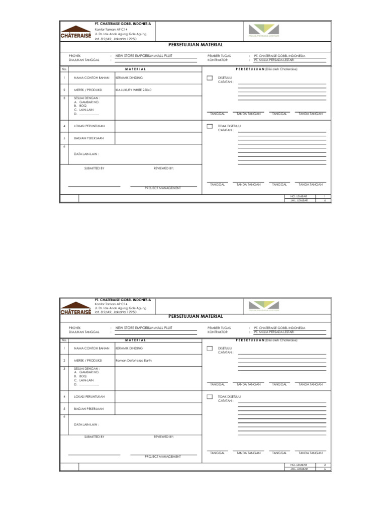 Approval Material | PDF