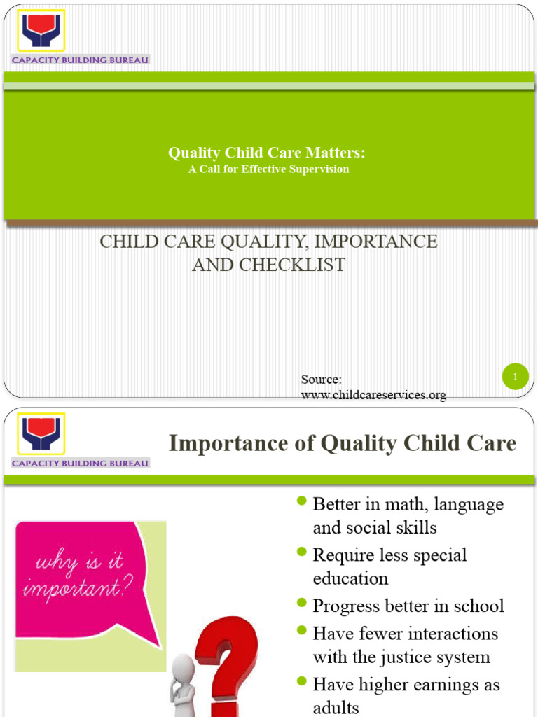Quality Child Care Matters | PDF | Child Care | Teachers