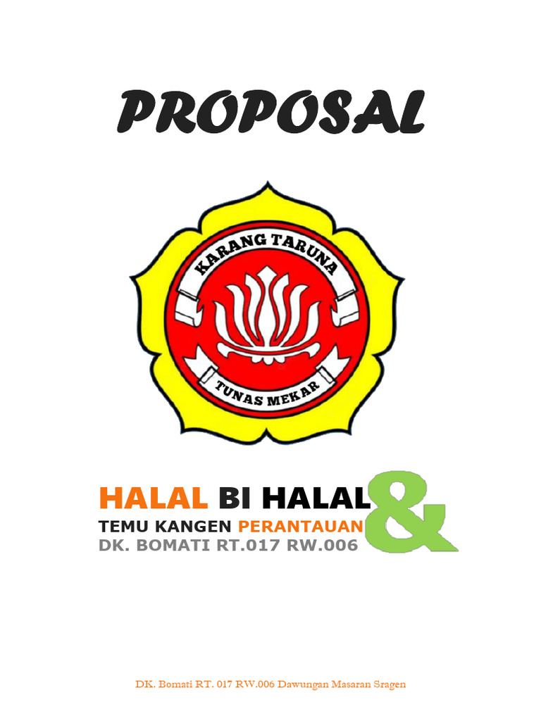 Proposal Kegiatan Halal Bi Halal 2024 | PDF | Memasak, Makanan, & Anggur