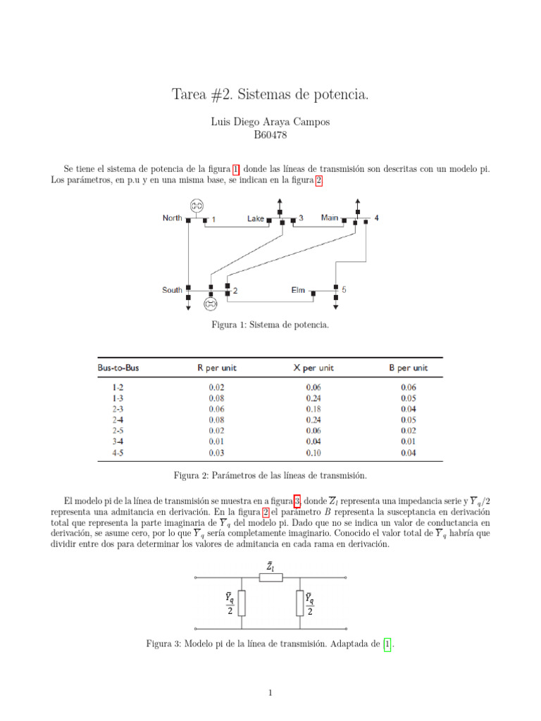 Cálculo de Matriz de Admitancias | PDF | Matriz (Matemáticas) | Conceptos matemáticos
