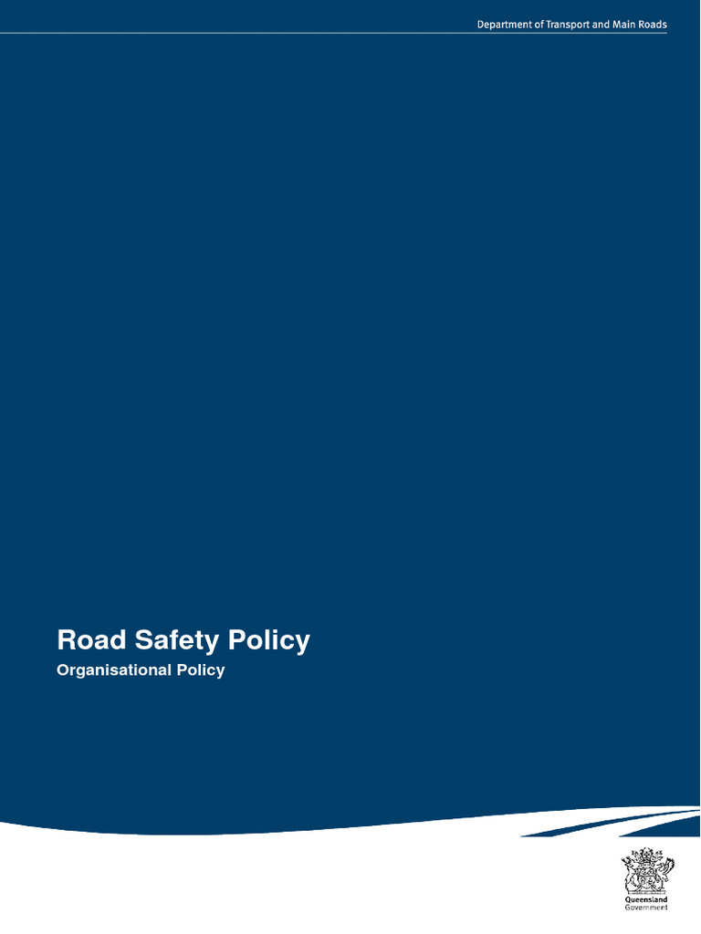 Tmr Road Safety Policy 2022 | PDF | Road Traffic Safety | Risk