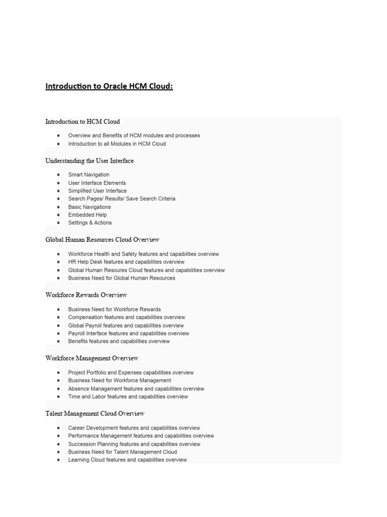 Oracle HCM Cloud | PDF | Human Resource Management | Business Process ...