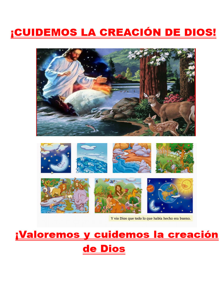 La Creación de Dios Afiche | PDF