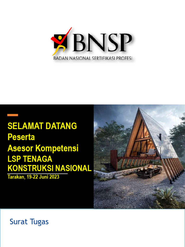 Pelatihan Asesor Kompetensi LSP TKN | PDF