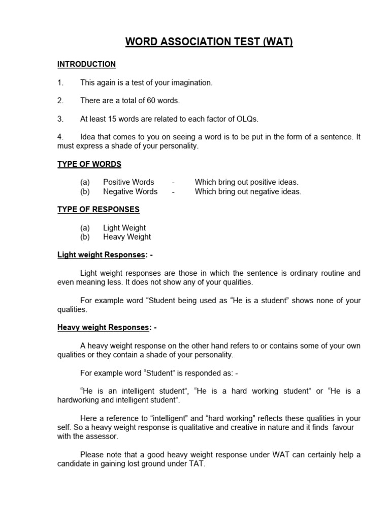 Understanding the Word Association Test | PDF | Anger | Knowledge