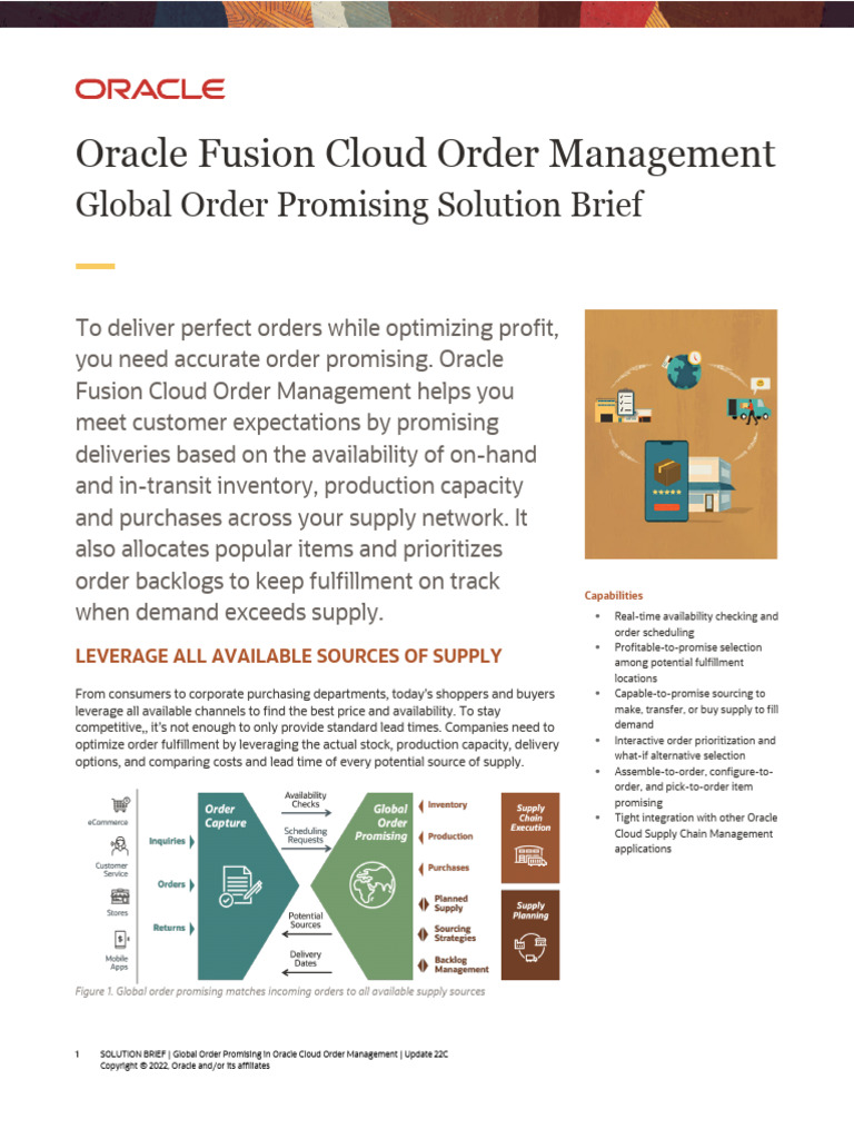 Oracle Global-Order-Promising-Solution-Brief | PDF | Inventory | Cloud ...