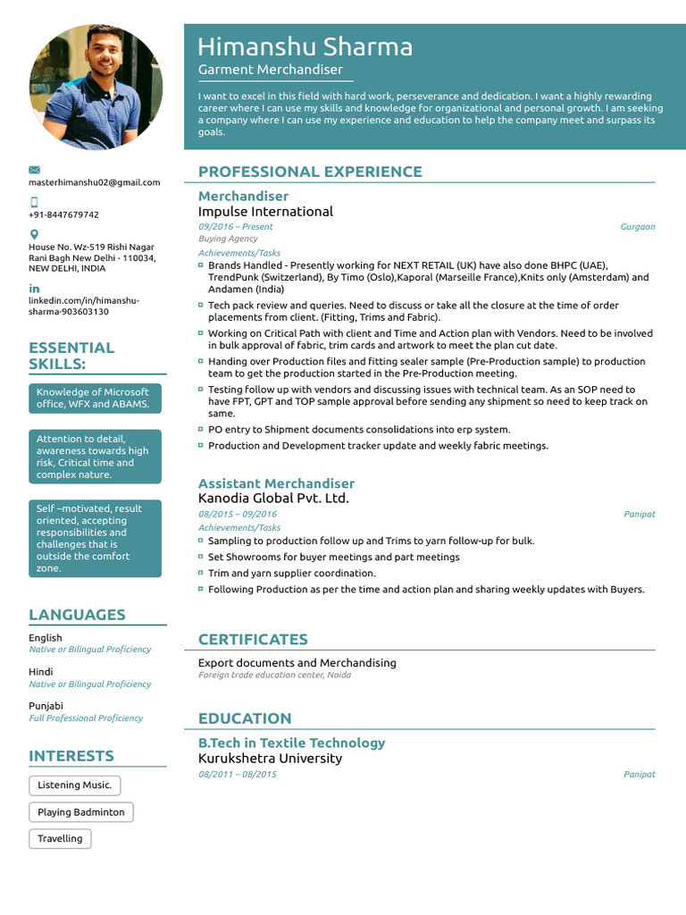 Himanshu Sharma | PDF | Textiles