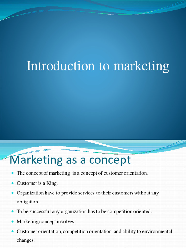 1.introduction To Marketing Management | PDF | Marketing | Product ...