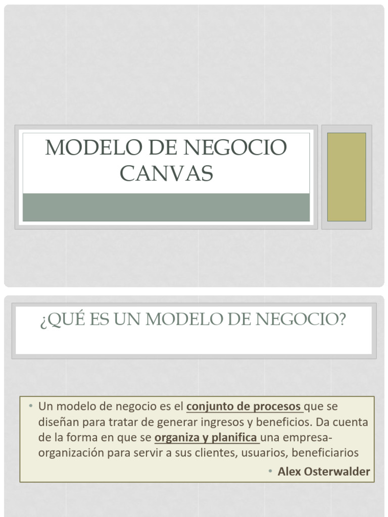 modelo CANVAS | PDF | Business | Negocios económicos