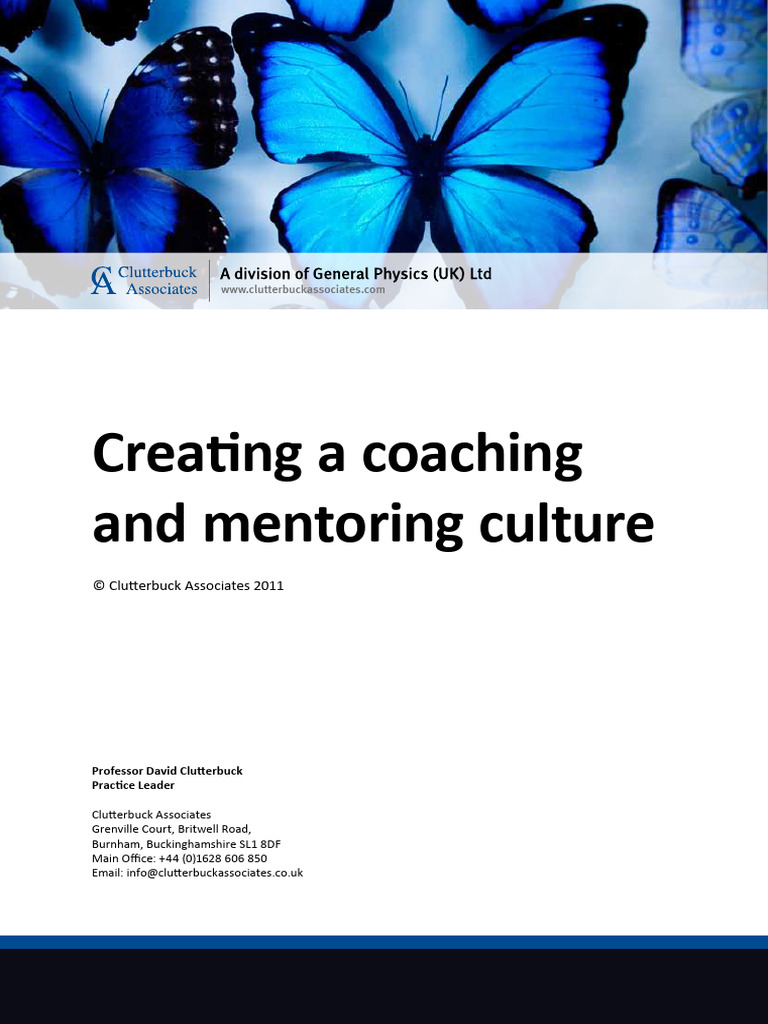 Professor David Clutterbuck Practice Lea | PDF | Mentorship | Behavior Modification