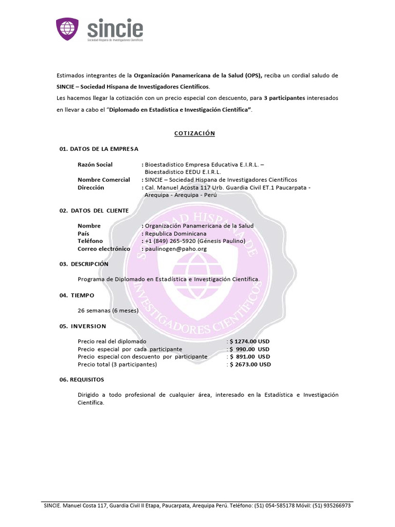 Diplomado en Estadística y Ciencia | PDF | Muestreo (Estadísticas ...