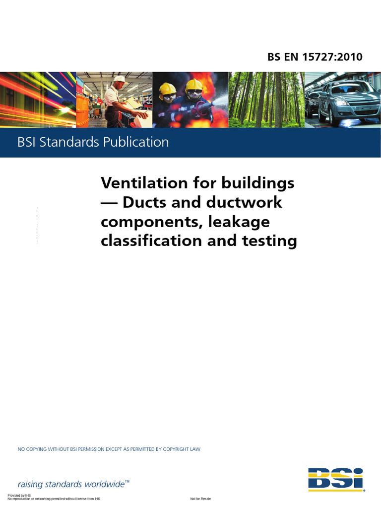 BS en 15727-2010 | Download Free PDF | Duct (Flow) | Calibration