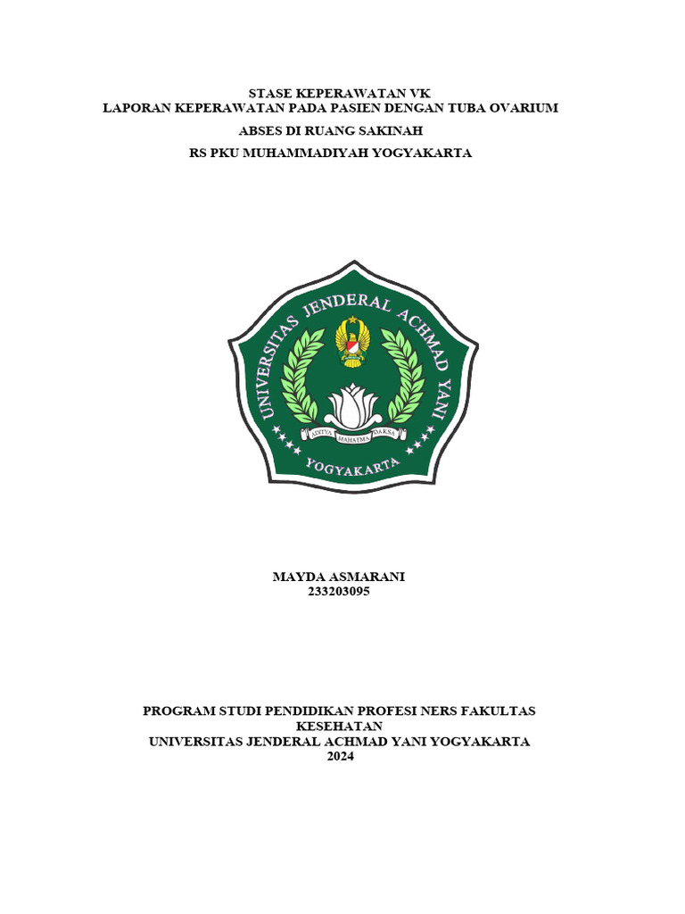 Laporan Keperawatan Tuba Ovarium Abses | PDF