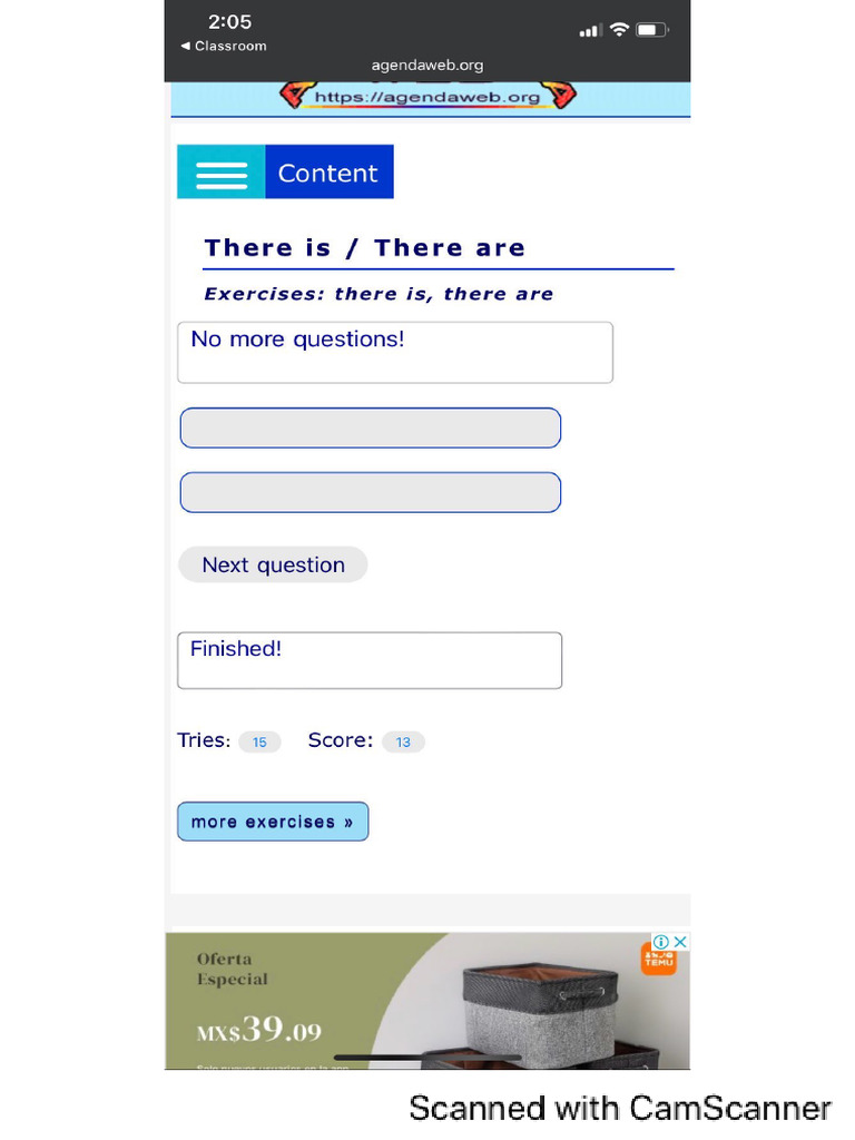 Grammar Practice Evidence | PDF