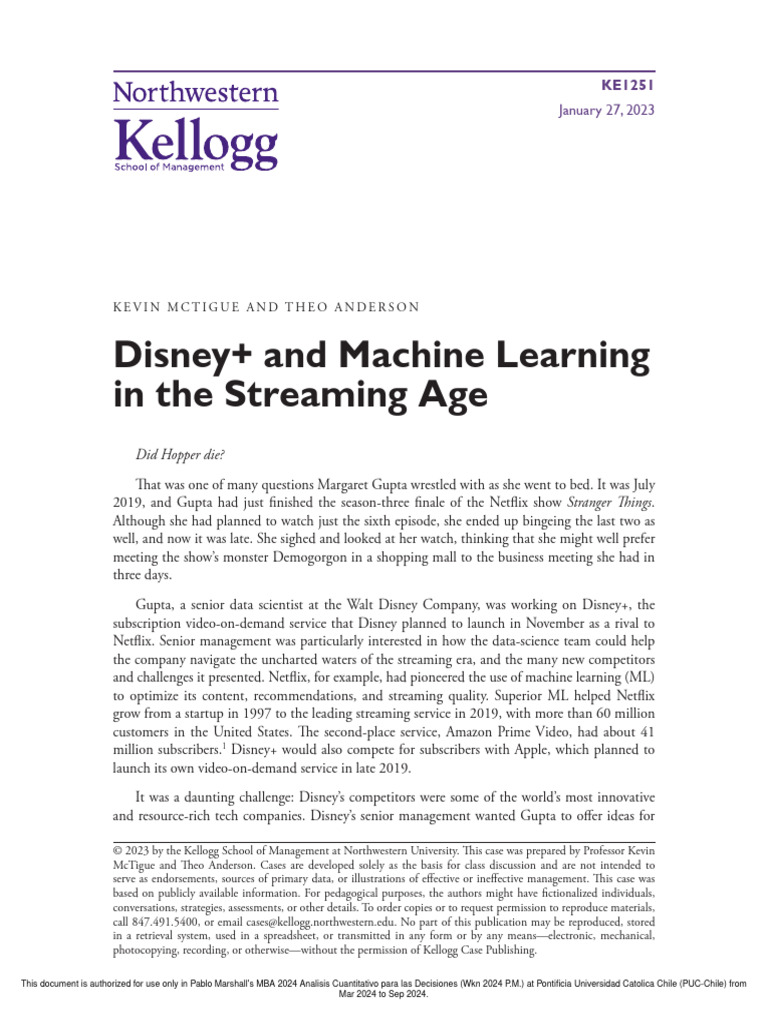 Disney | PDF | The Walt Disney Company | Artificial Intelligence