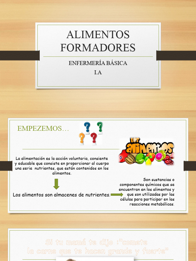Alimentos Formadores | Descargar gratis PDF | Alimentos | Legumbre