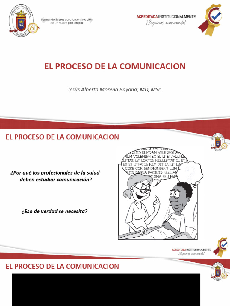 EL PROCESO DE LA COMUNICACION | PDF | Comunicación | Comunicación humana