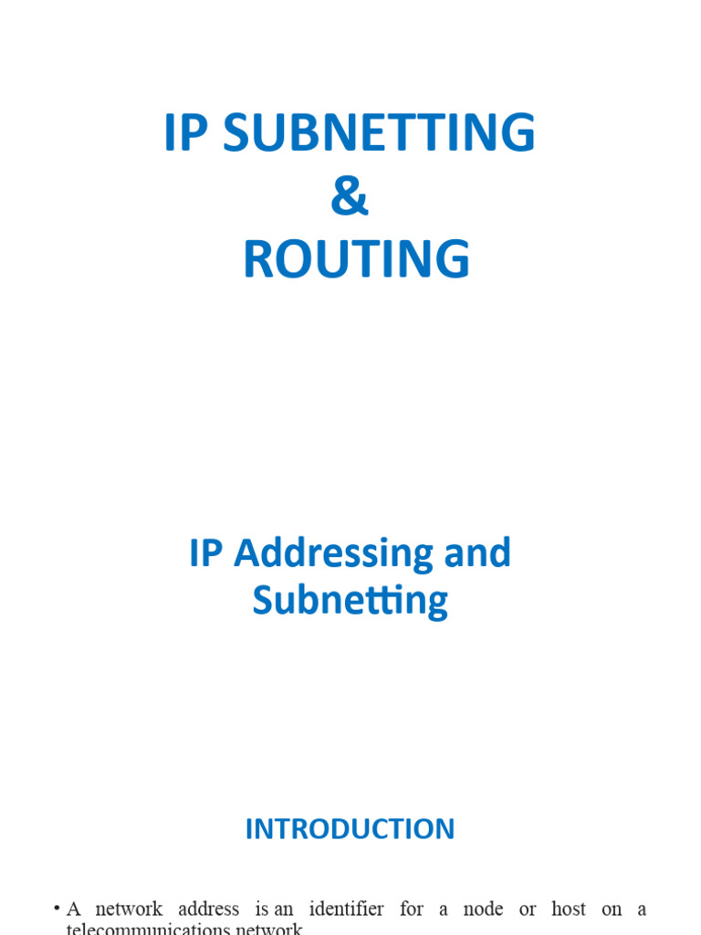Day-1 IP Addressing | PDF | Ip Address | Internet Standards