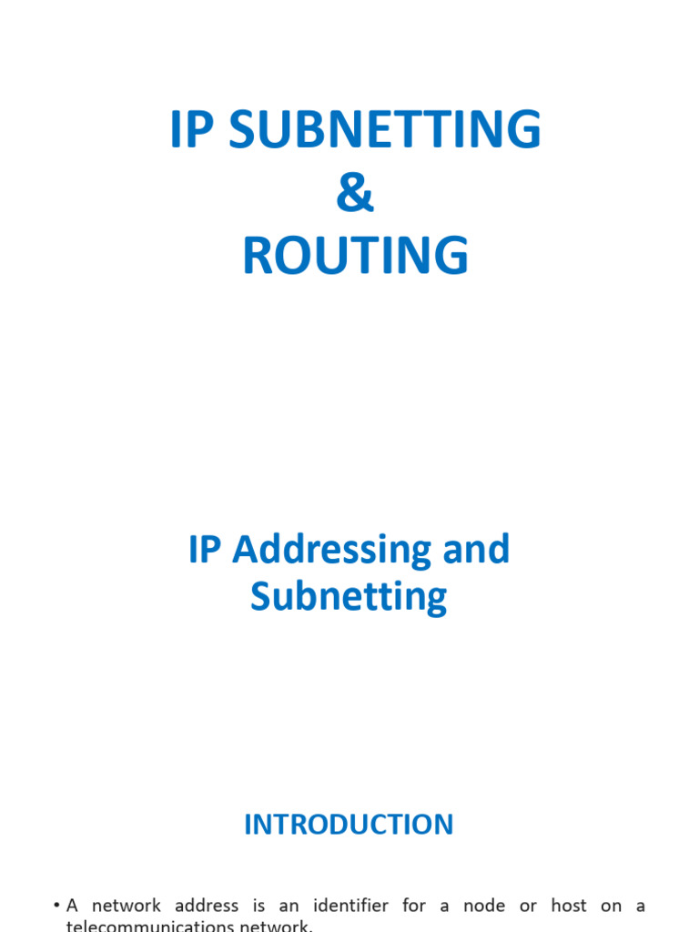 IP Addressing | Download Free PDF | Ip Address | Internet Protocols