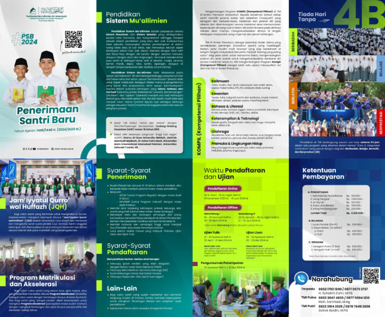 Brosur PSB TMI Al-Amien Prenduan 2024 | PDF