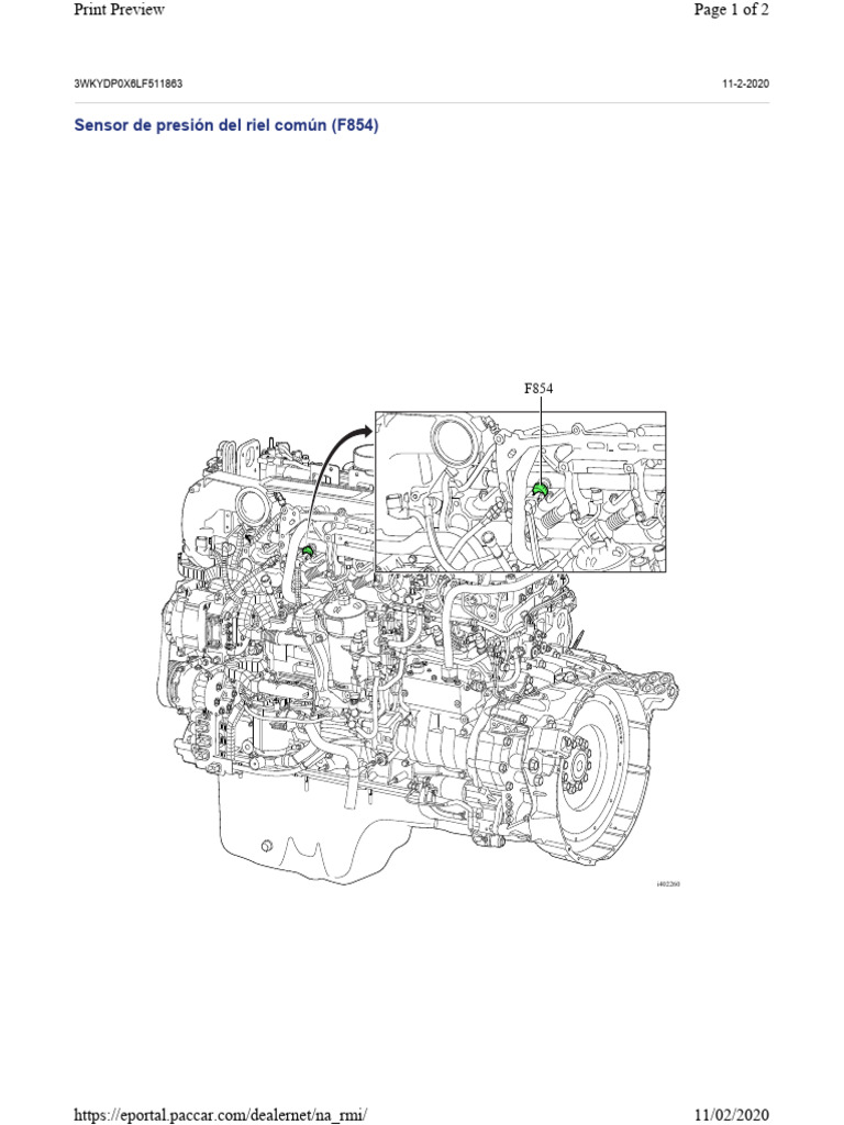 sensor de presion del riel comun F854 | PDF sensor de presion del riel comun F854 | PDF