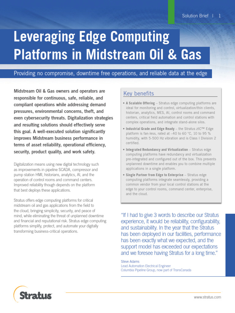 Edge Computing For Midstream - Leveraging Edge Computing Platforms in Midstream Oil & Gas ...