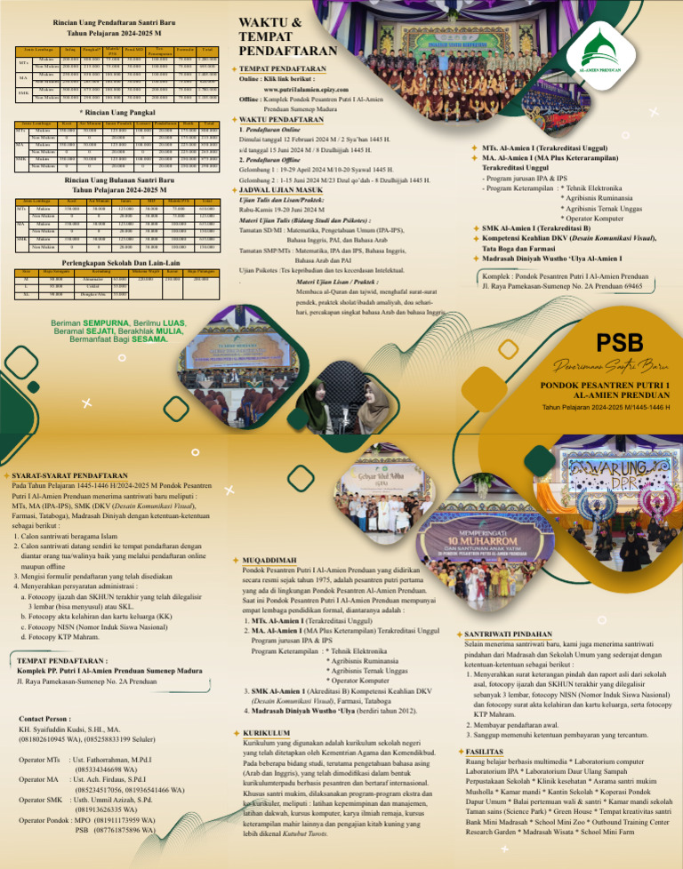 Brosur PSB Putri 1 2024-1 | PDF