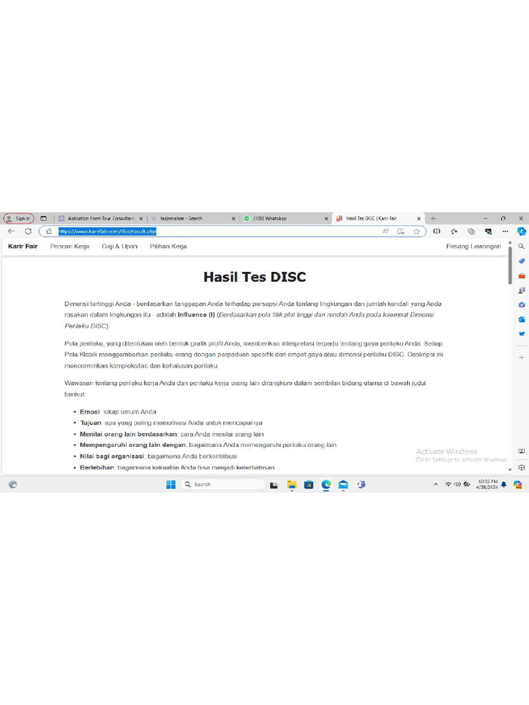 Personality Tes | PDF