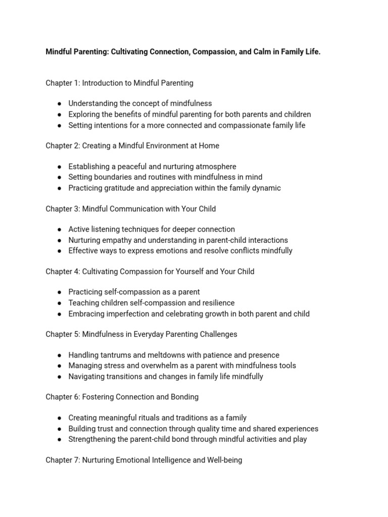 Mindful Parenting Cultivating Connection Compassion And Calm In
