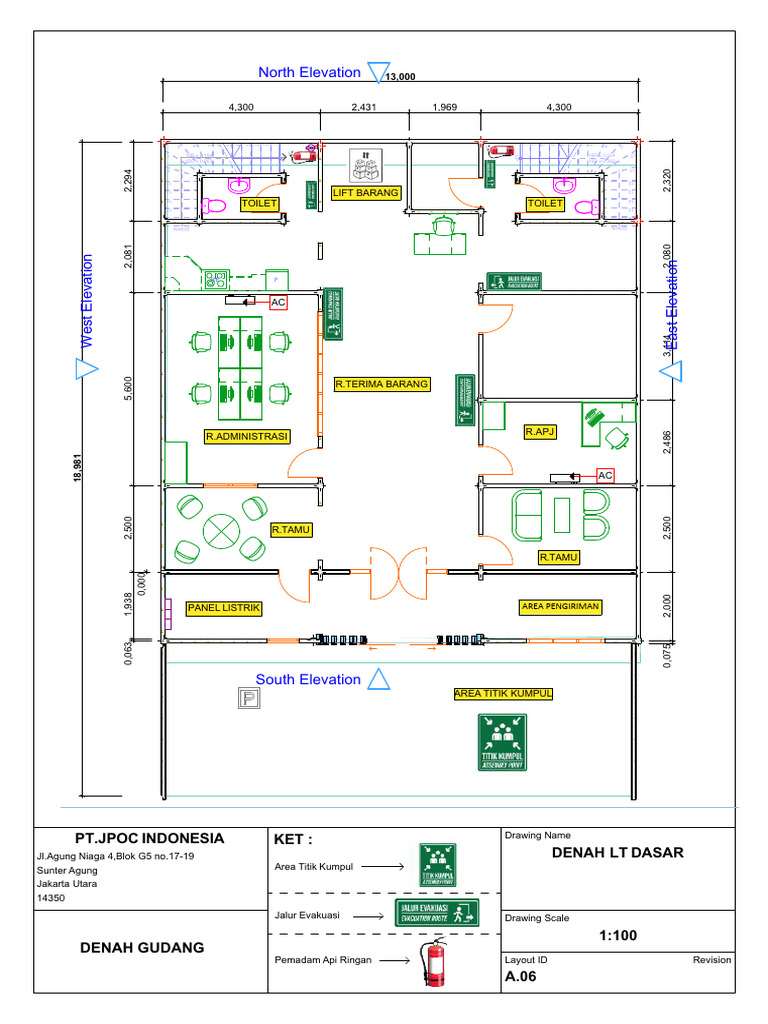 Denah Layout Gudang Penyimpanan Obat | PDF