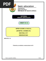 Sepedi Grade 11 Literature Study Guide 2024-1 | PDF | Languages Of Africa | Foreign Language Studies