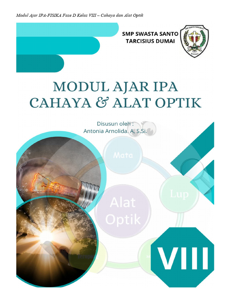 Modul Ajar IPA Kelas 8: Cahaya & Optik | PDF